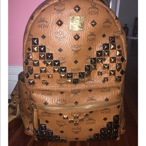 MCM | Bags | Authentic Mcm Limited Edition Studded Backpack | Poshmark
